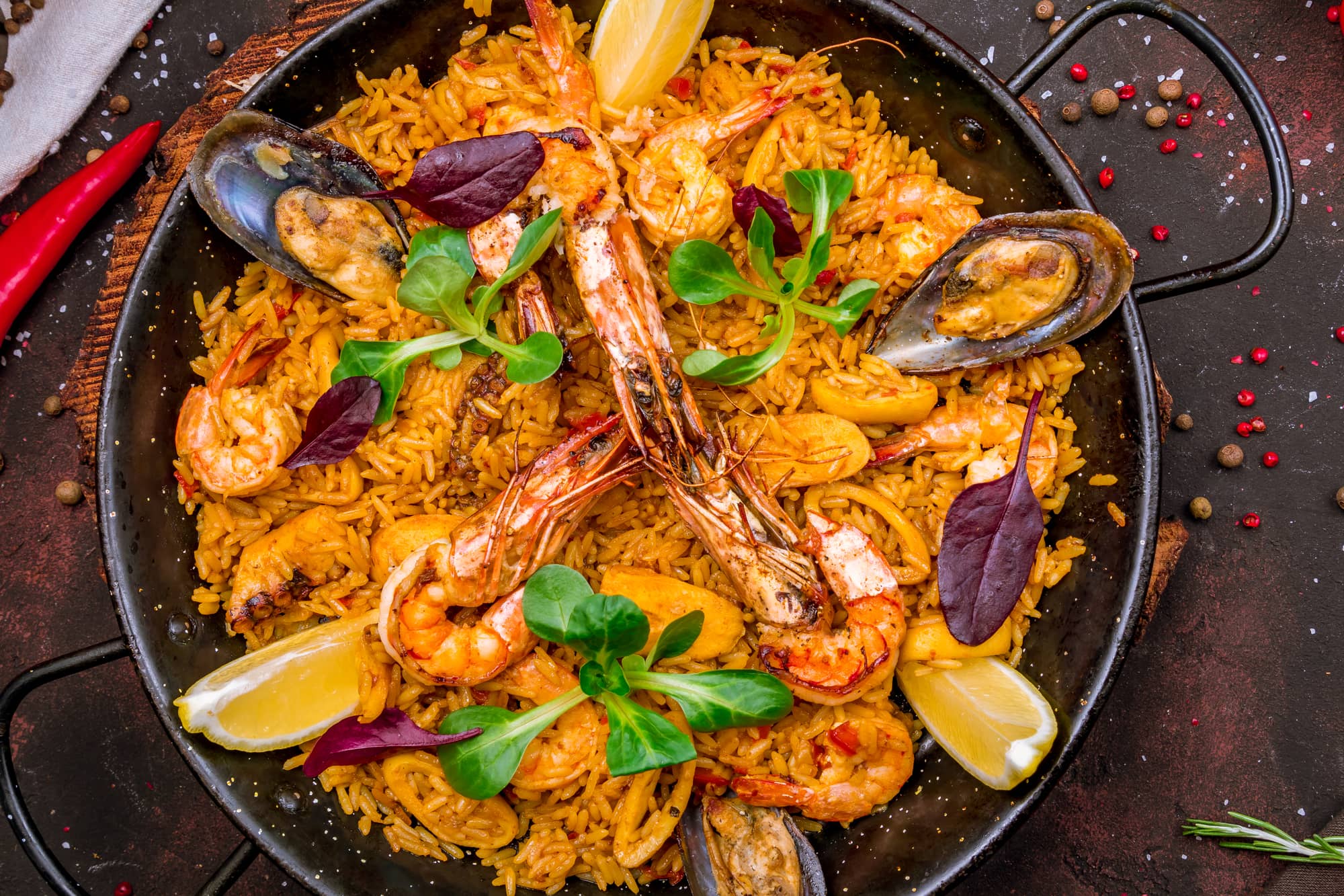 Seafood Paella with a Holiday Twist | Seafood University